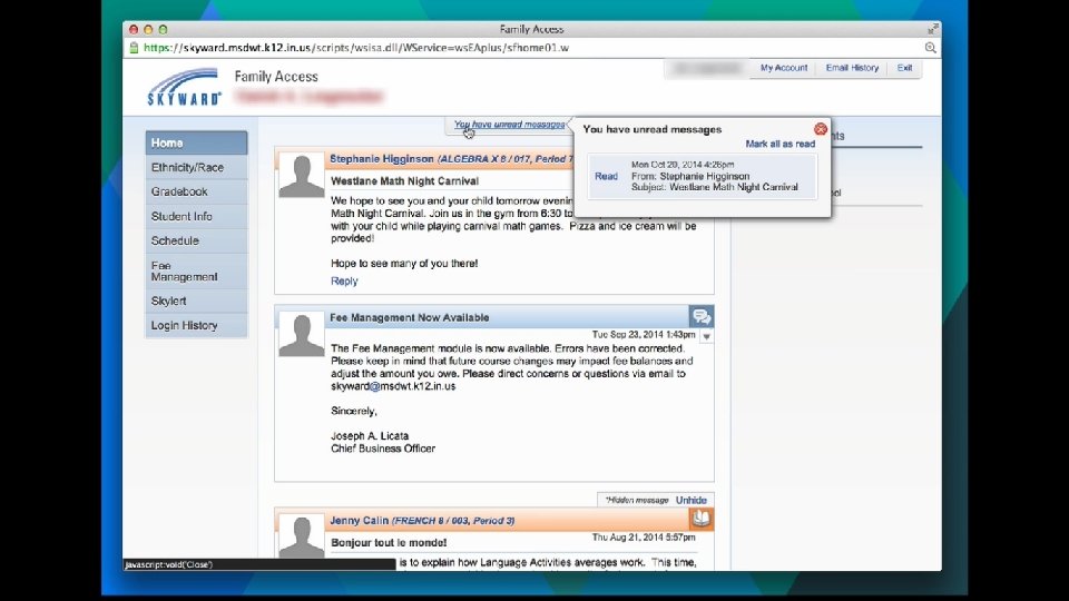 Welcome Parents SKYWARD PARENT ACCESS WORKSHOP Todays Agenda