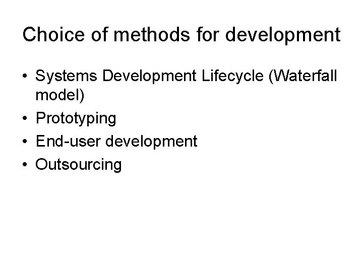 Designing and Developing Decision Support Systems Chapter 4