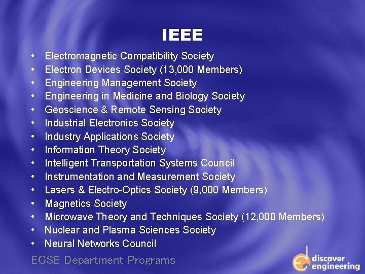 ECSE Department Programs Electrical Computer and Systems Engineering