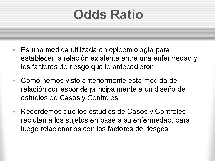 Mdulo Epidemiologa de las Infecciones Nosocomiales y Bioestadstica
