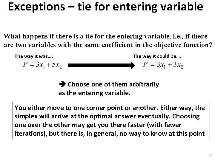 EEEcon 458 The Simplex Method using the Tableau