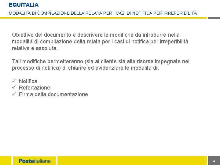 EQUITALIA PCL EQUITALIA MODALIT DI COMPILAZIONE DELLA RELATA