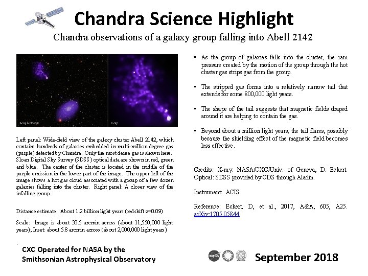 Chandra Science Highlight Chandra observations of a galaxy