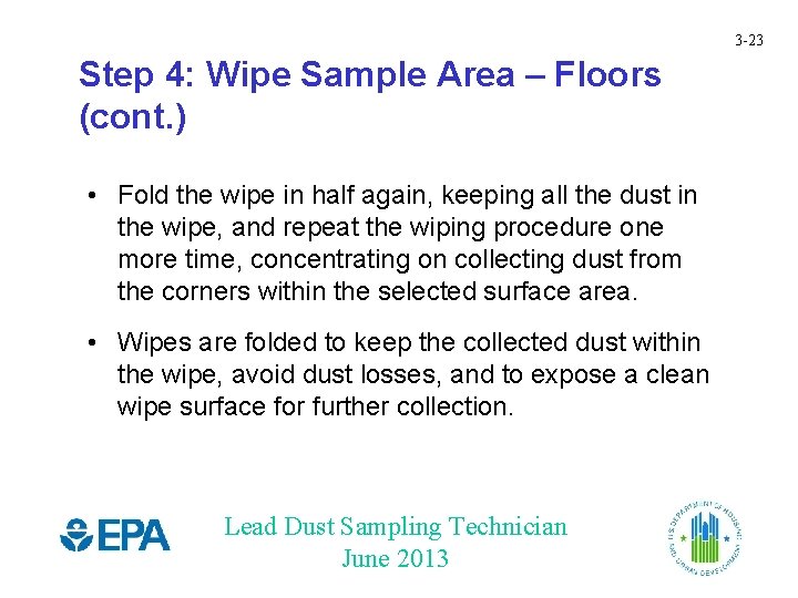 3 1 Chapter 3 Lead Dust Wipe Sampling