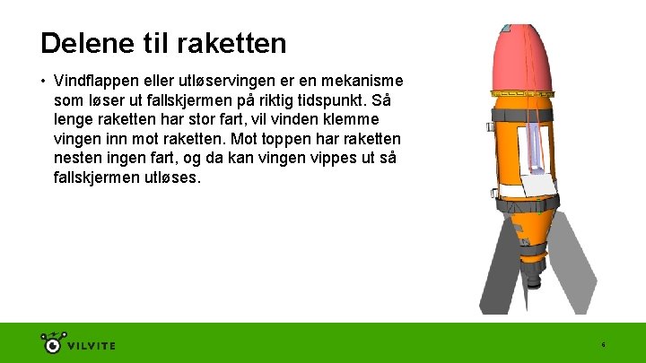 Vannrakett med fallskjerm Forarbeid 1 Presentasjon av raketten