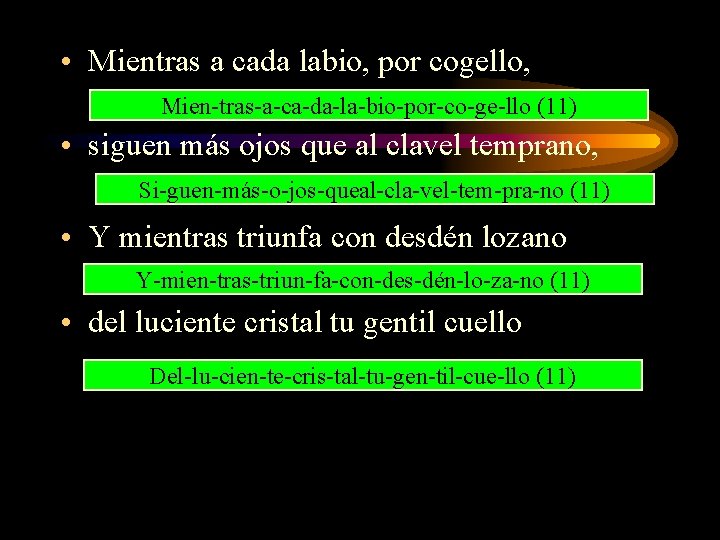 Elementos bsicos para el anlisis de poesa Verano