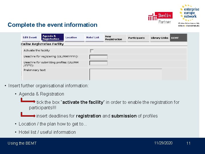 How to organize a Brokerage event Practical steps