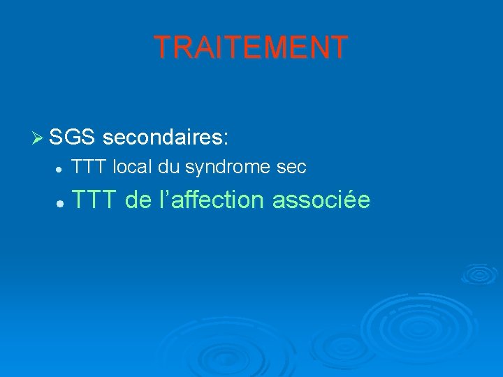 SYNDROME de GOUGEROTSJGREN Nabil BELAAOUAD DCEM 3 Service