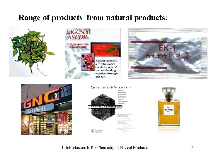 1 Introduction to the Chemistry of Natural Products