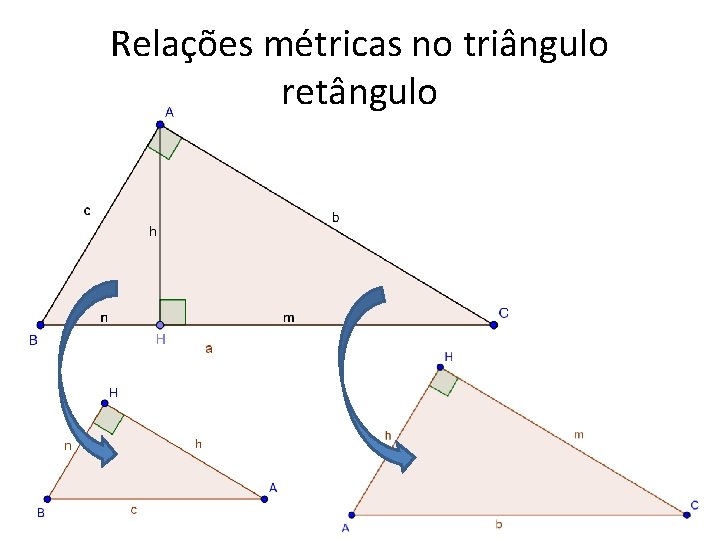 Semelhana de tringulos e relaes mtricas no tringulo