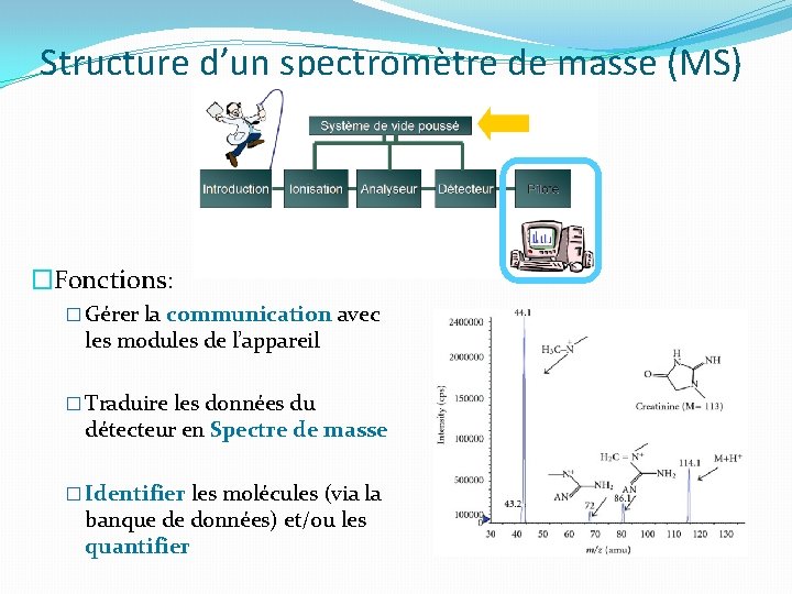 La Spectromtrie de masse Un outil de pointe