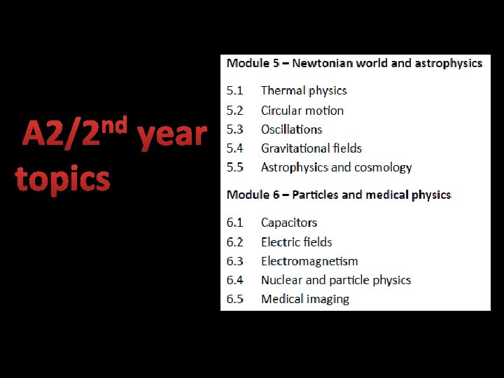 Physics at L 6 FC What is Physics
