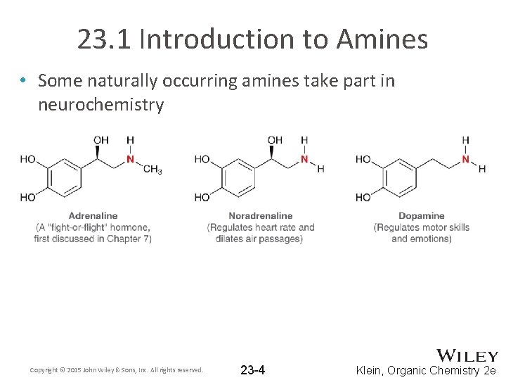Organic Chemistry Second Edition David Klein Chapter 23