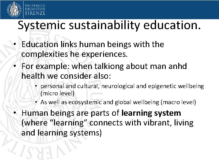 Systemic Sustainability Education Part 1 Introduction Prof Soong