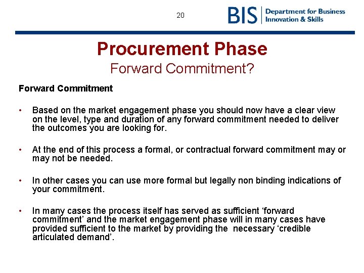 Forward Commitment Procurement Know How Programme Part 1