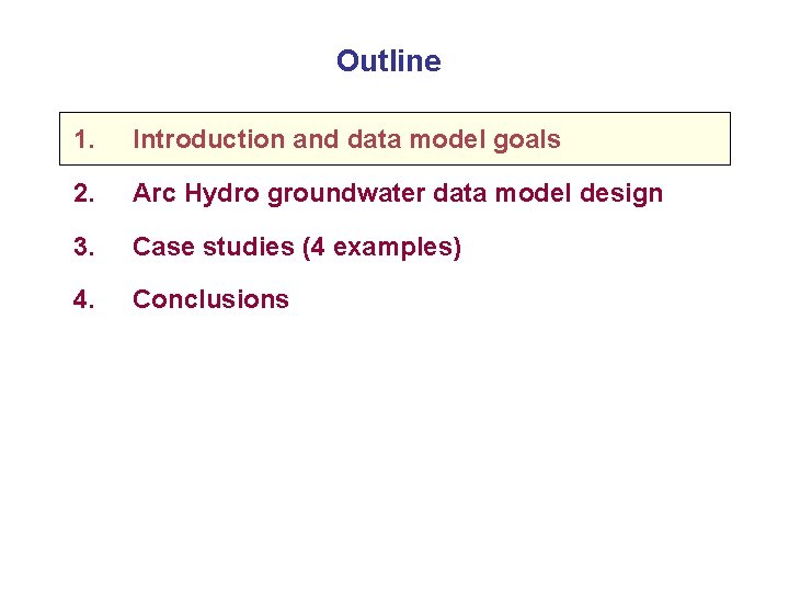 Arc Hydro Groundwater a geographic data model for