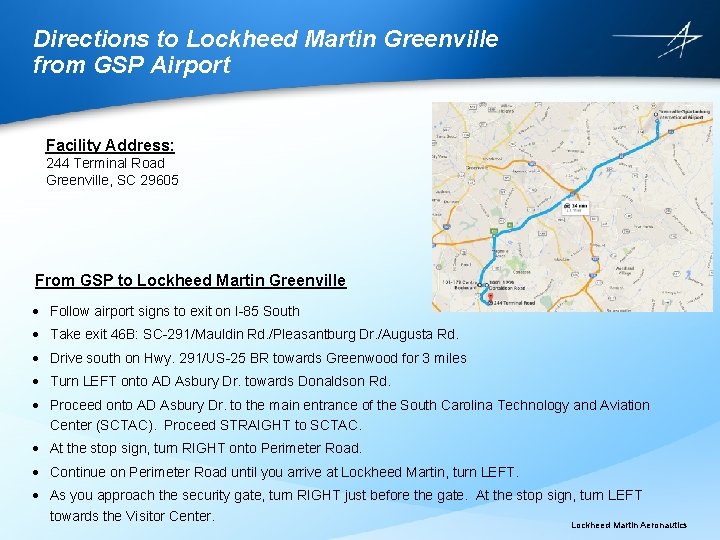 Visitor Information Date of Overview Here Lockheed Martin