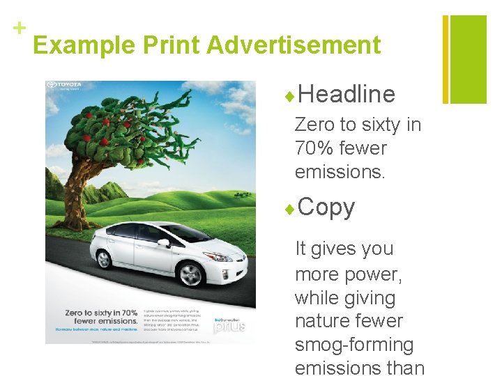 Developing Print Advertisements Introduction to Business Marketing ...