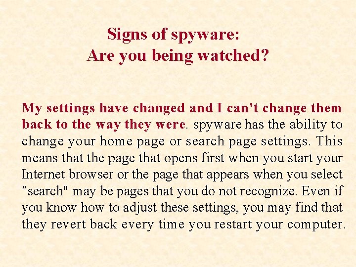 What is spyware Supervisor dr loay tawalbeh Search