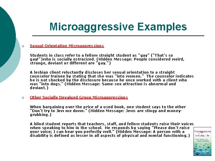 Microaggressions in Everyday Life Making the Invisible Visible