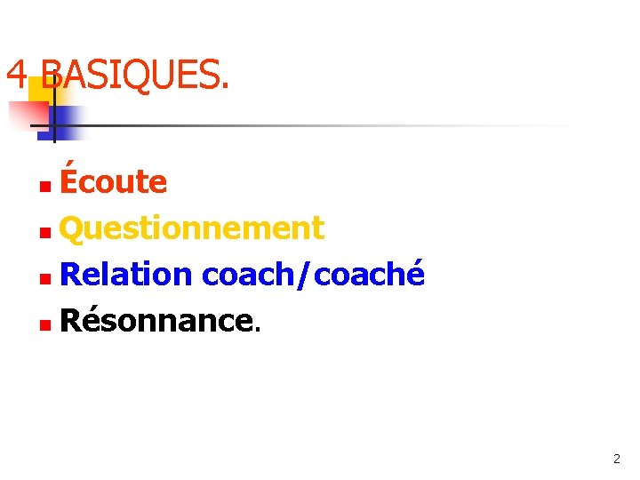 COACHING ma boite outils Chantal FELDMAN DESU 2004