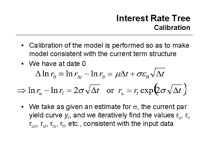 FIXEDINCOME SECURITIES Chapter 12 Modeling the Yield Curve