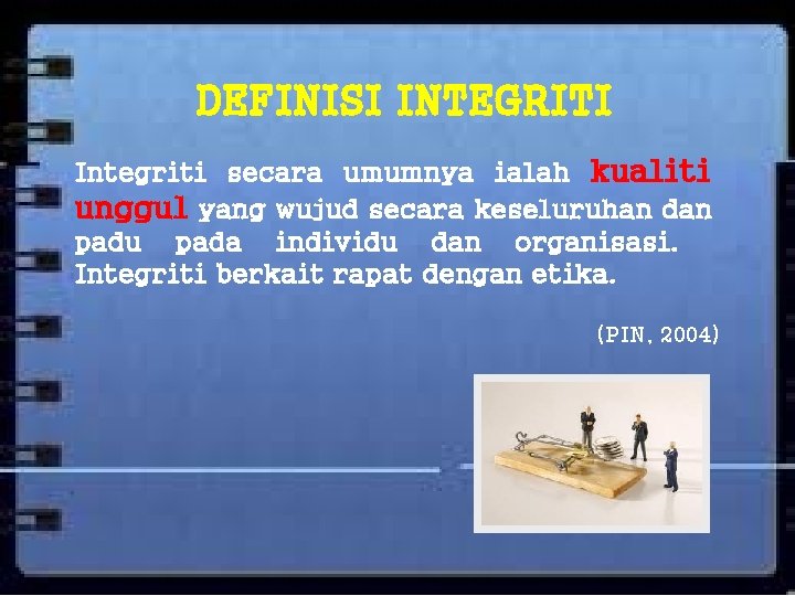 INTEGRITI DAN AKAUNTABILITI DALAM PERKHIDMATAN AWAM T Chandrasegar