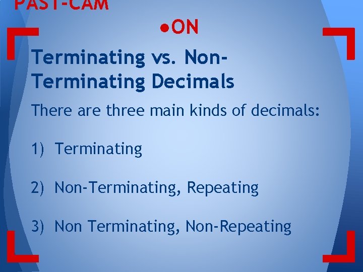 7 3 Multiplying and Dividing Decimals 040417 Today