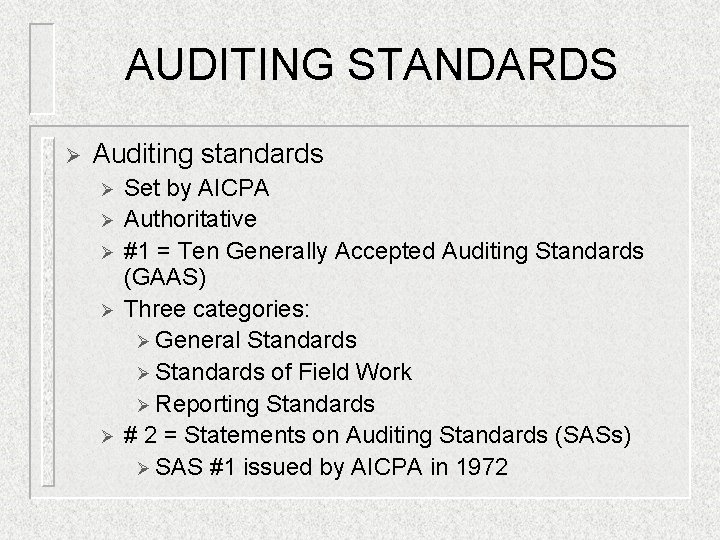 Chapter 1 Auditing Assurance and Internal Control Hall