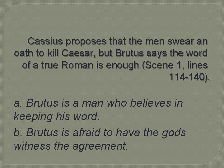 The Tragedy of Julius Caesar Act II Vocabulary