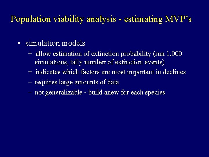 Viable population population capable of selfmaintenance without continuing