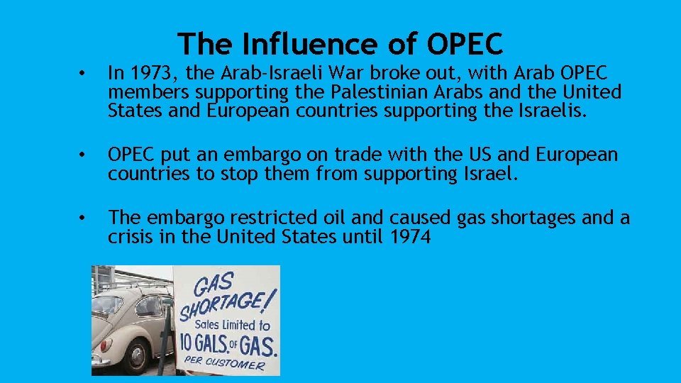 Section 3 OPEC and Oil in Southwest Asia