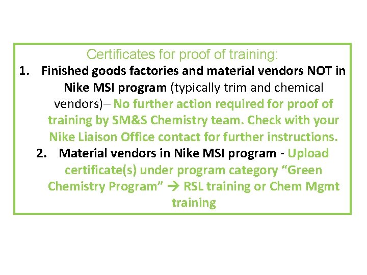 YOUR GUIDE TO NIKE CHEMISTRY TRAINING NIKE is
