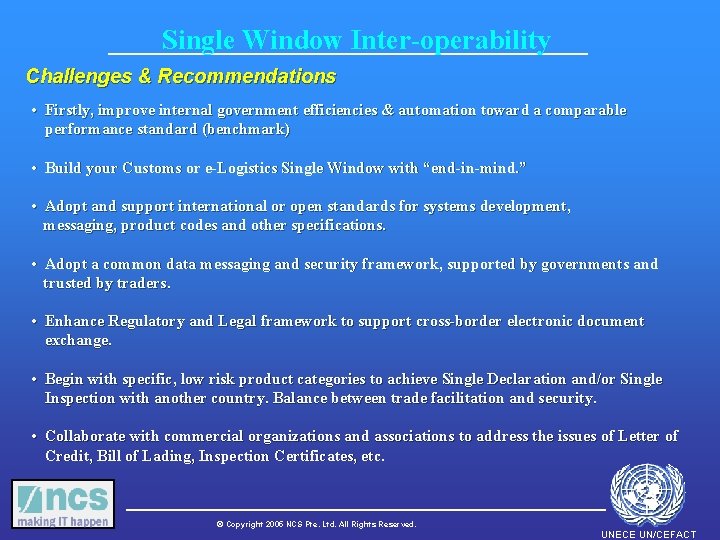 Single Window Development and Implementation Experience of Singapore