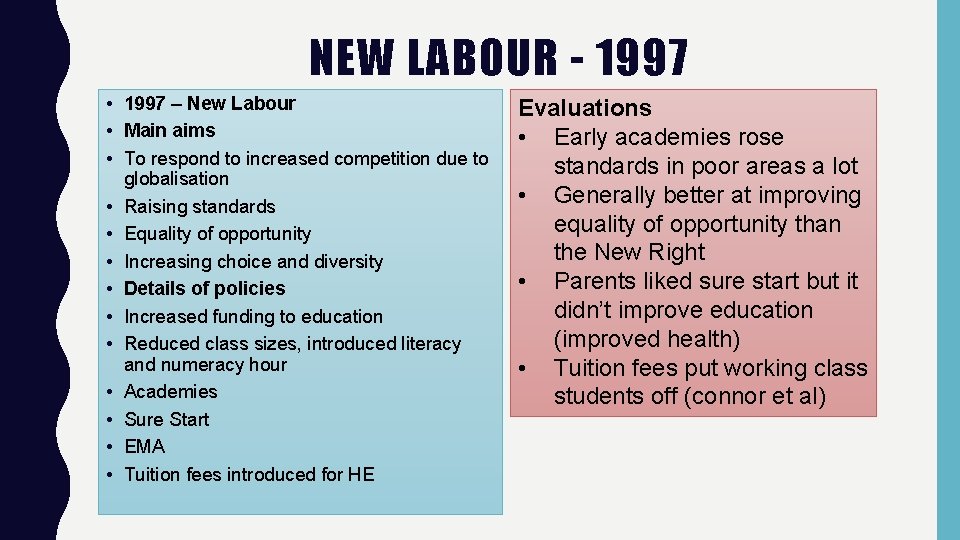 EDUCATIONAL POLICY REVISION WHAT DO YOU NEED TO