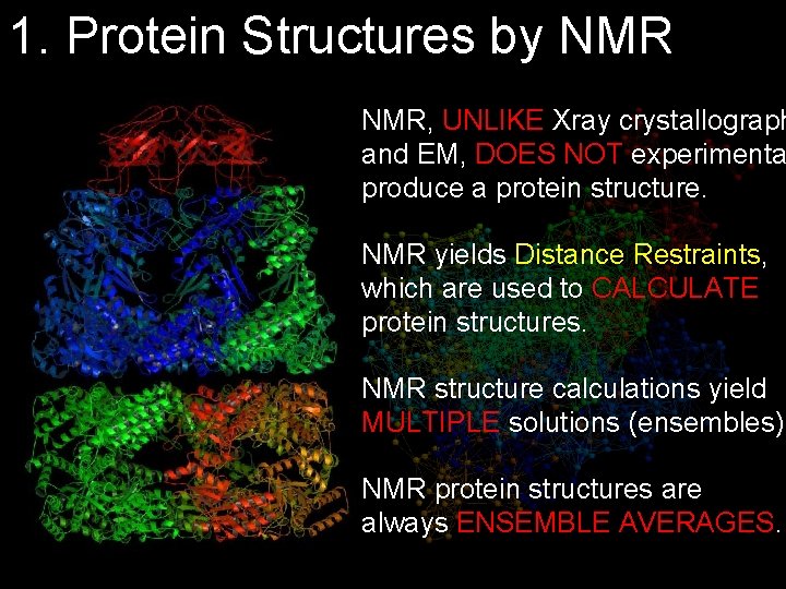 Protein NMR Part II 1 Protein Structures by