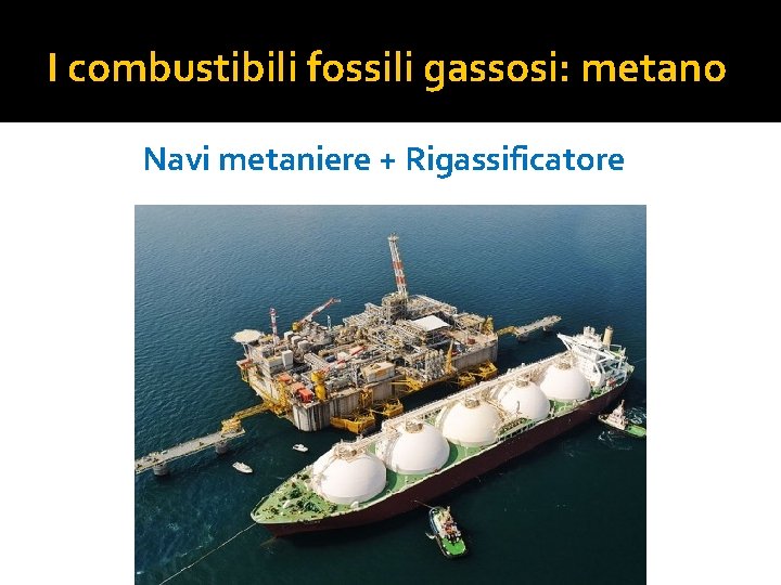 Il Carbone il petrolio ed il metano I