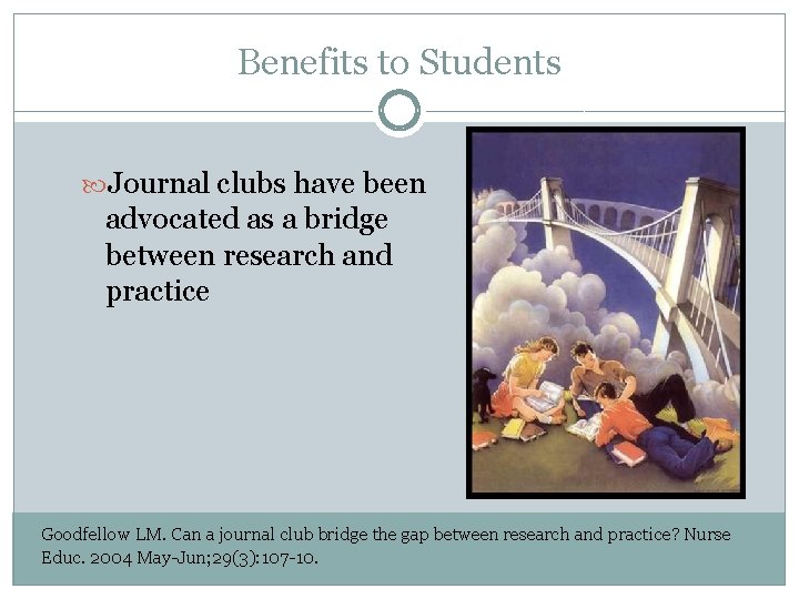 Conducting a Journal Club DR DAN BUFFINGTON PHARMD