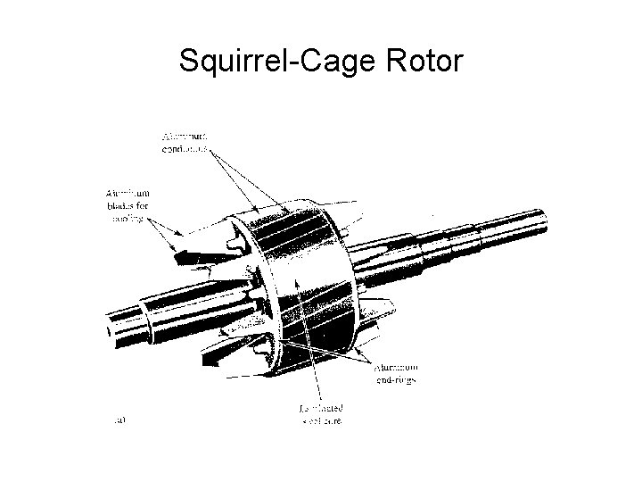 Induction Motor Construction SquirrelCage Rotor Another SquirrelCage Rotor