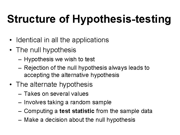 Chapter 9 Test of Hypotheses for a Single