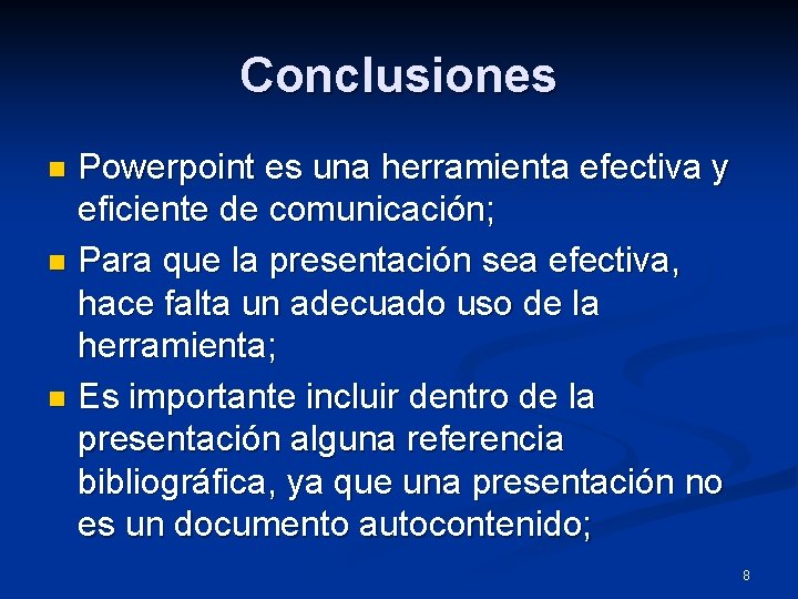 Uso de Microsoft Powerpoint para facilitar el dictado