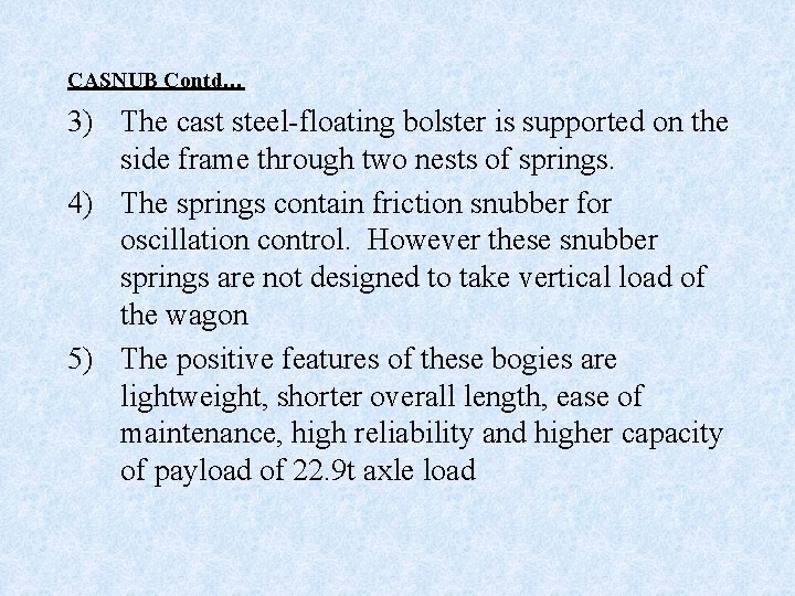 CASNUB BOGIE CAST STEEL FRICTION SNUBBER BOGIE 1972