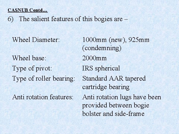 CASNUB BOGIE CAST STEEL FRICTION SNUBBER BOGIE 1972