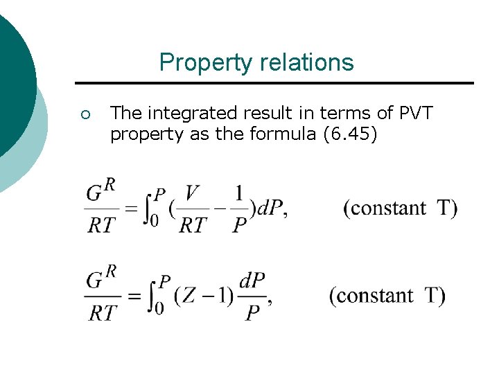 The Advanced Chemical Engineering Thermodynamics The thermodynamics ...