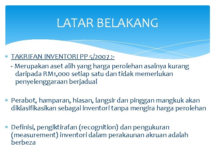 GARIS PANDUAN PELAKSANAAN PERAKAUNAN AKRUAN BIL 1 TAHUN