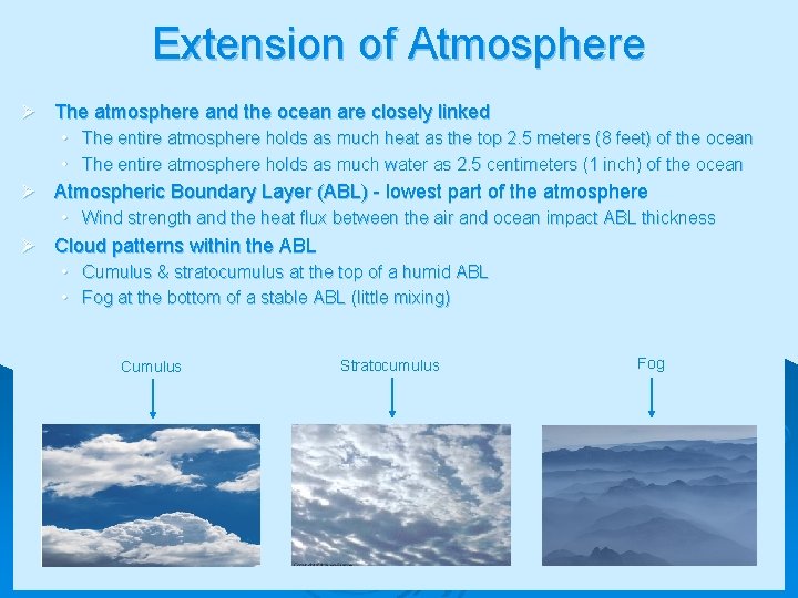 ABCs to Oceanography Index of Oceanography Terms Atmosphere