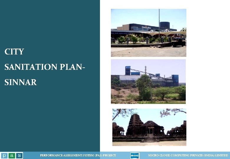 CITY SANITATION PLANSINNAR PERFORMANCE ASSESSMENT SYSTEM PAS PROJECT