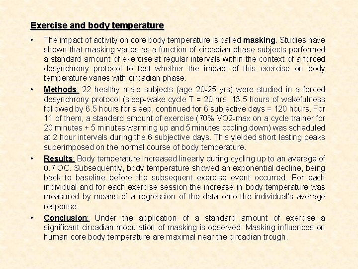 Introduction Normal Body temperature The normal core body