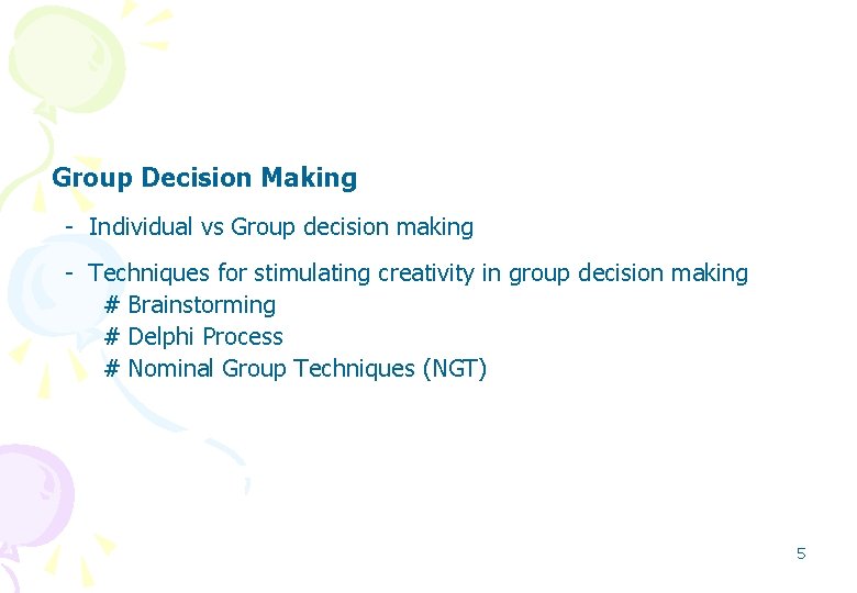 PROSES PENGAMBILAN KEPUTUSAN DAN KARIR Dosen Pembina Marliana