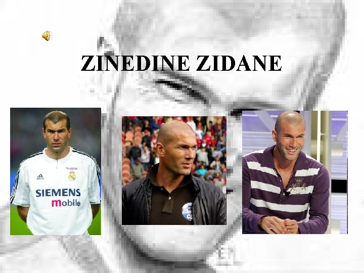 ZINEDINE ZIDANE NDICE Biografa e historia Su carrera